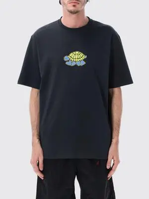 Gramicci Short-sleeved Cotton T-shirt With Wildlife Graphic Print