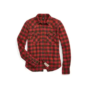 Ralph Lauren Plaid Cotton-linen Western Shirt