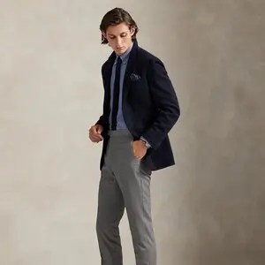 Ralph Lauren Wool Twill Flat-front Trousers