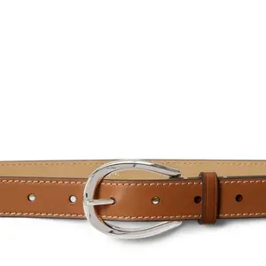 Ralph Lauren Stirrup Buckle Leather Belt - Cuoio