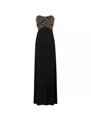 Roberto Cavalli Embellished Strapless Gown
