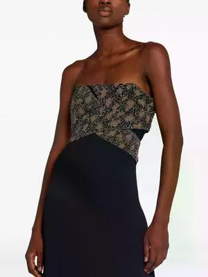 Roberto Cavalli Embellished Strapless Gown