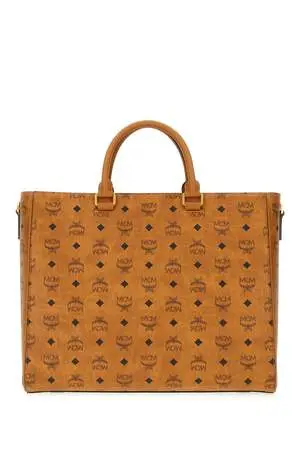 Mcm Monogram Leather Tote Bag