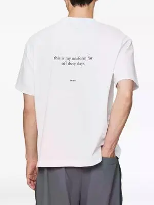 OFF DUTY Slogan-print T-shirt