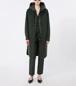 Max Mara Cotton-blend Flared Trousers - Green