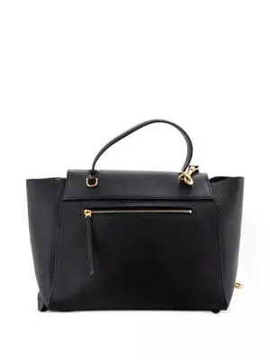 Celine Textured Leather Mini Shoulder Bag - Black
