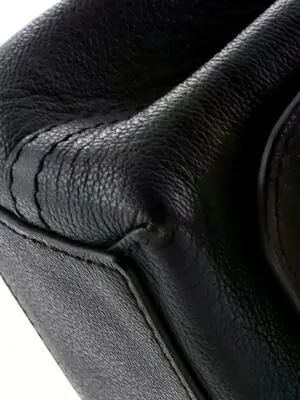 LOUIS VUITTON Monogram Leather Chain Shoulder Bag - Black