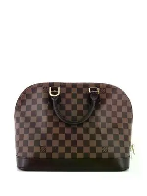 LOUIS VUITTON Vintage Alma Handbag Damier Pm Satchel - Brown