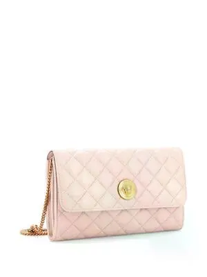 Versace Icon Wallet On Chain Quilted Leather Crossbody Bag
