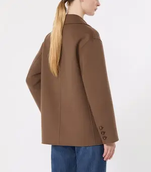 Max Mara Virgin Wool Single-breasted Blazer - Brown