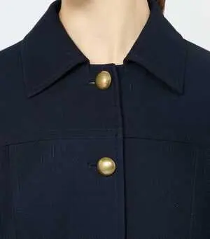 Max Mara Short Sleeve Cotton Jacket - Navy