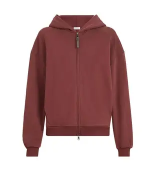 Brunello Cucinelli Zip Up Sweatshirts Hoodies For Women