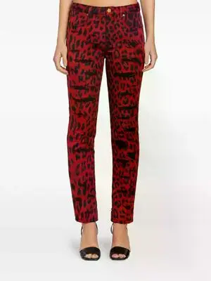 Roberto Cavalli Leopard Print Trousers