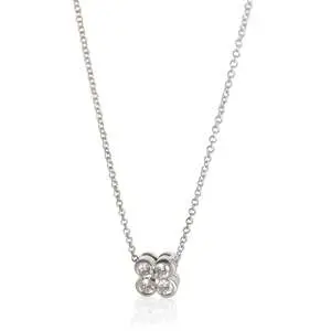 Tiffany & Co. Diamond Lace Pendant Necklace - Platinum
