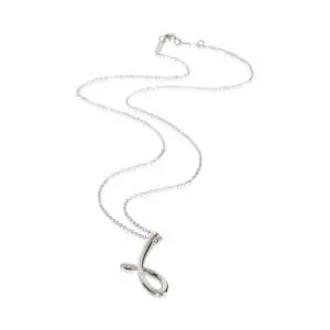 Tiffany & Co. Sterling Silver Elsa Peretti Alphabet Initial J Pendant Necklace