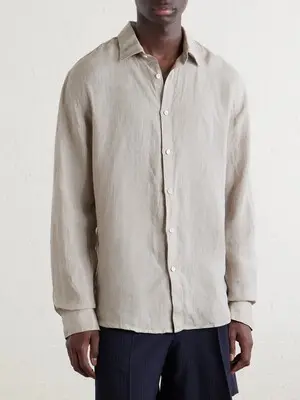Sunspel Linen Shirt - Neutrals