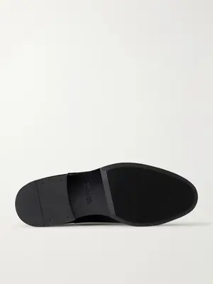 Brunello Cucinelli Glossed Leather Oxford Shoes