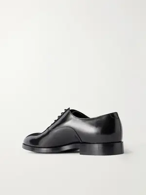 Brunello Cucinelli Glossed Leather Oxford Shoes