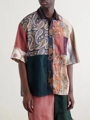 KARDO Yuto Patchwork Cotton Shirt
