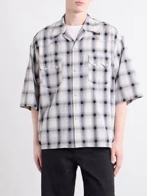 Kapital Camp-collar Checked Cotton Western Shirt