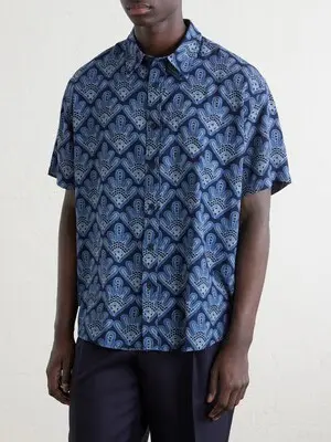 Nn07 Deon Printed Woven Shirt