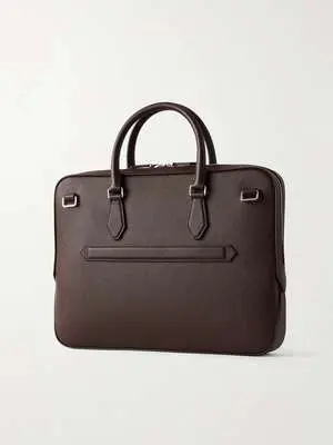 Montblanc Logo-appliquéd Textured-leather Briefcase