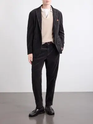 Barena Venezia Straight-leg Pleated Corduroy Trousers