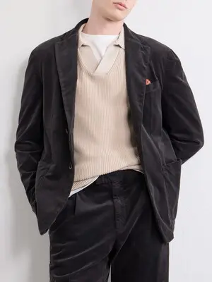 Barena Venezia Straight-leg Pleated Corduroy Trousers