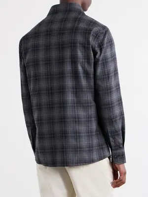 Brunello Cucinelli Checked Cotton-flannel Shirt