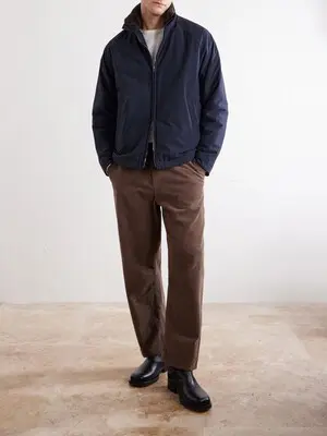 Herno Faux Fur Trimmed Bomber Jacket