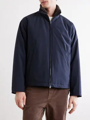 Herno Faux Fur Trimmed Bomber Jacket