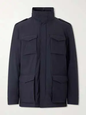 Herno Four Pockets Woven Jacket - Navy