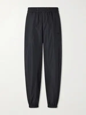 Givenchy Tapered Cotton-blend Shell Sweatpants - Black