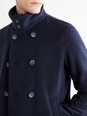 Herno Double-breasted Woven Coat