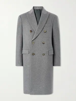 LARDINI Double-breasted Wool Coat