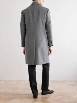 LARDINI Double-breasted Wool Coat
