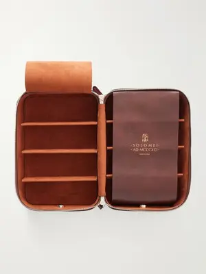 Brunello Cucinelli Leather Sunglasses Case