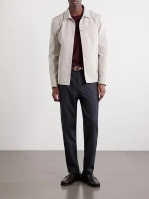 Brunello Cucinelli Tapered Virgin Wool Cargo Trousers