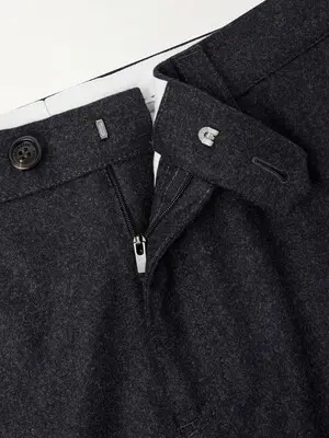 Brunello Cucinelli Tapered Virgin Wool Cargo Trousers