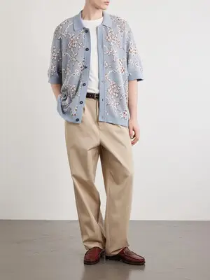 A.p.c. Ricky Straight-leg Pleated Trousers - Neutrals