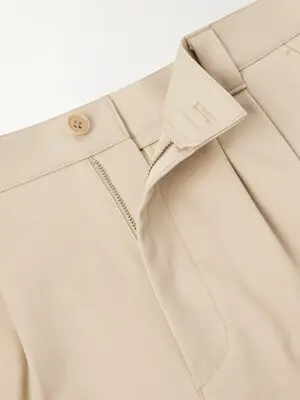 A.p.c. Ricky Straight-leg Pleated Trousers - Neutrals