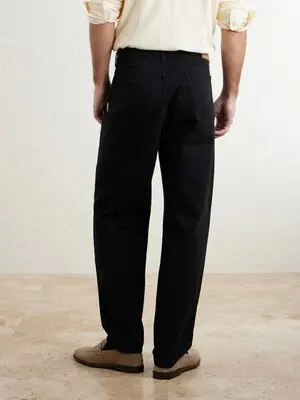Brunello Cucinelli Slim-fit Straight-leg Logo-embroidered Jeans