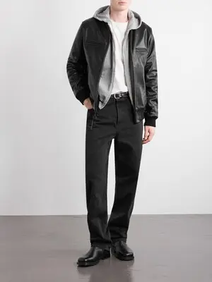 Golden Bear Ridgewood Leather Bomber Jacket