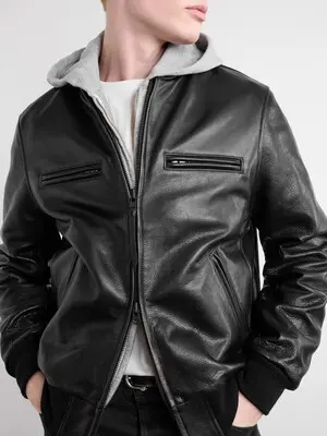 Golden Bear Ridgewood Leather Bomber Jacket