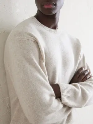 THE ELDER STATESMAN Hand-knitted Cashmere Sweater