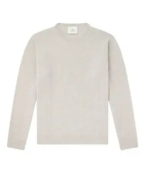 THE ELDER STATESMAN Hand-knitted Cashmere Sweater - Neutrals