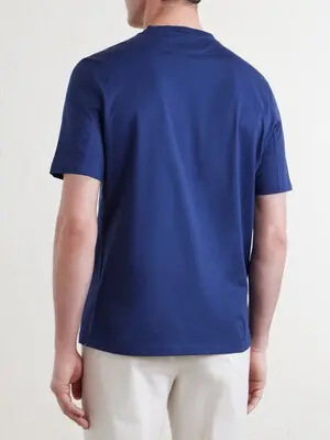 Brunello Cucinelli Layered Logo-print Cotton-jersey T-shirt