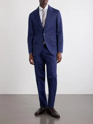 Brunello Cucinelli Single-breasted Cotton-blend Suit Jacket
