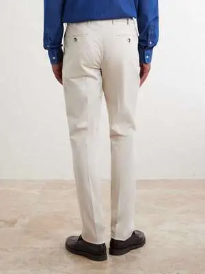 Brunello Cucinelli Stretch-cotton Twill Trousers