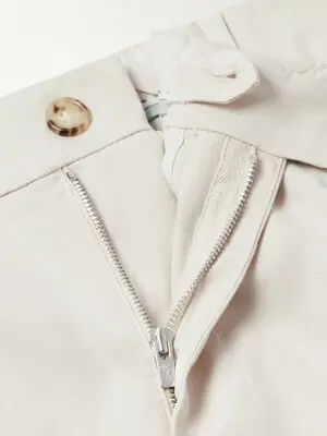 Brunello Cucinelli Straight-leg Stretch-cotton Twill Trousers